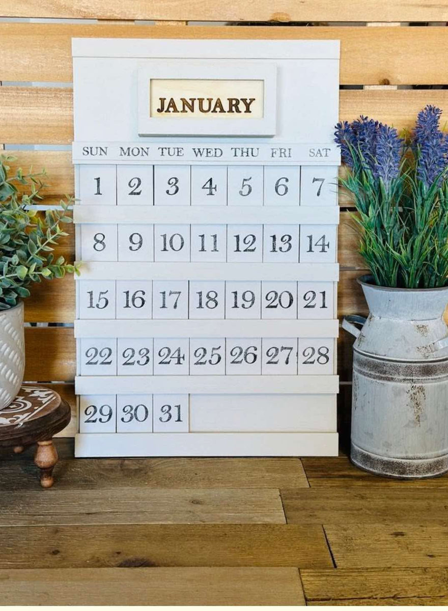 Farmhouse calendar – Brown Eyed Girls Crafting