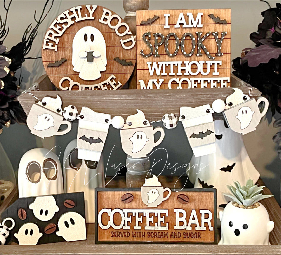 Ghost& coffee Bar Tier Tray #2418 – Brown Eyed Girls Crafting