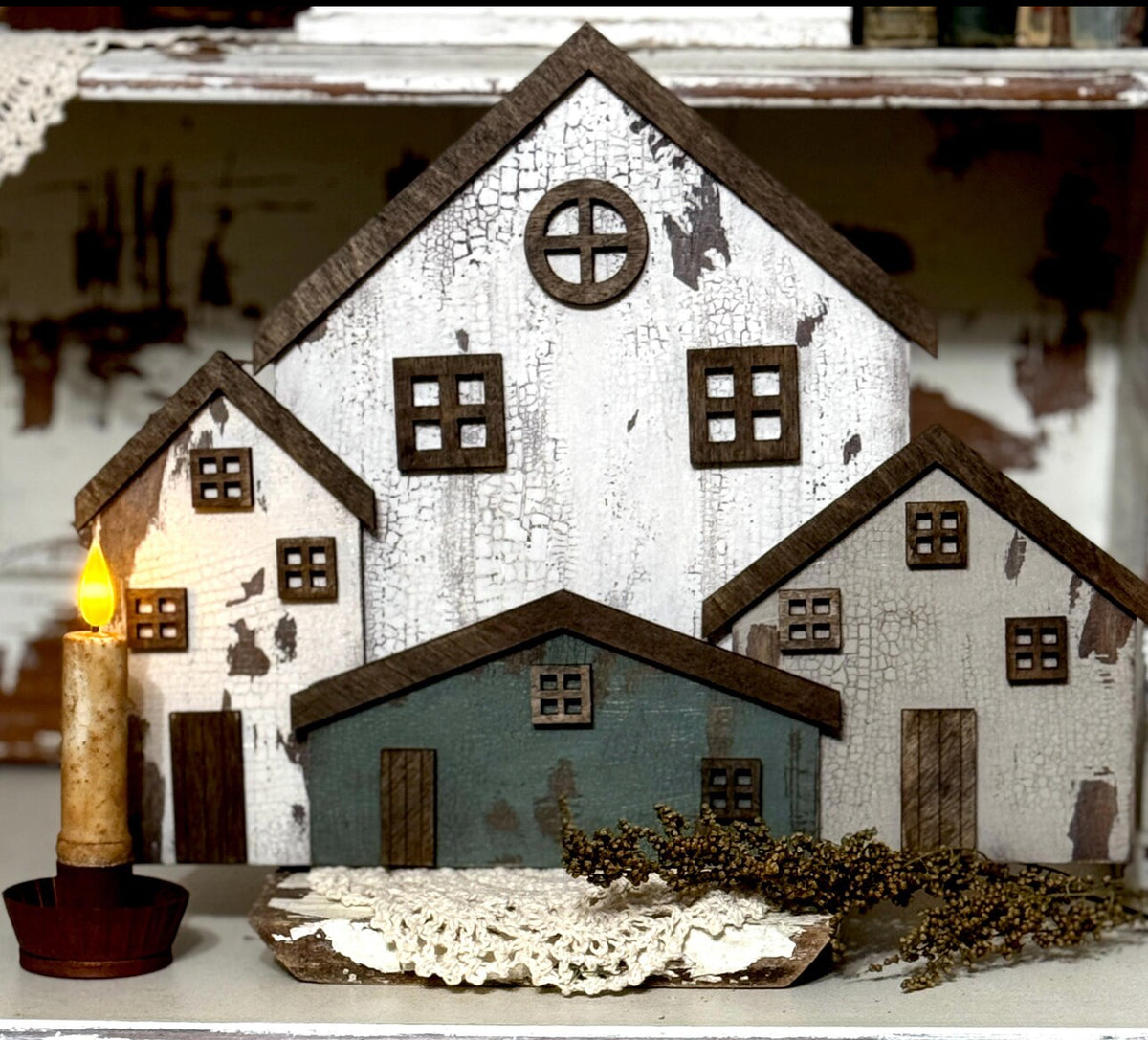Little village primitive house collection #847 – Brown Eyed Girls Crafting