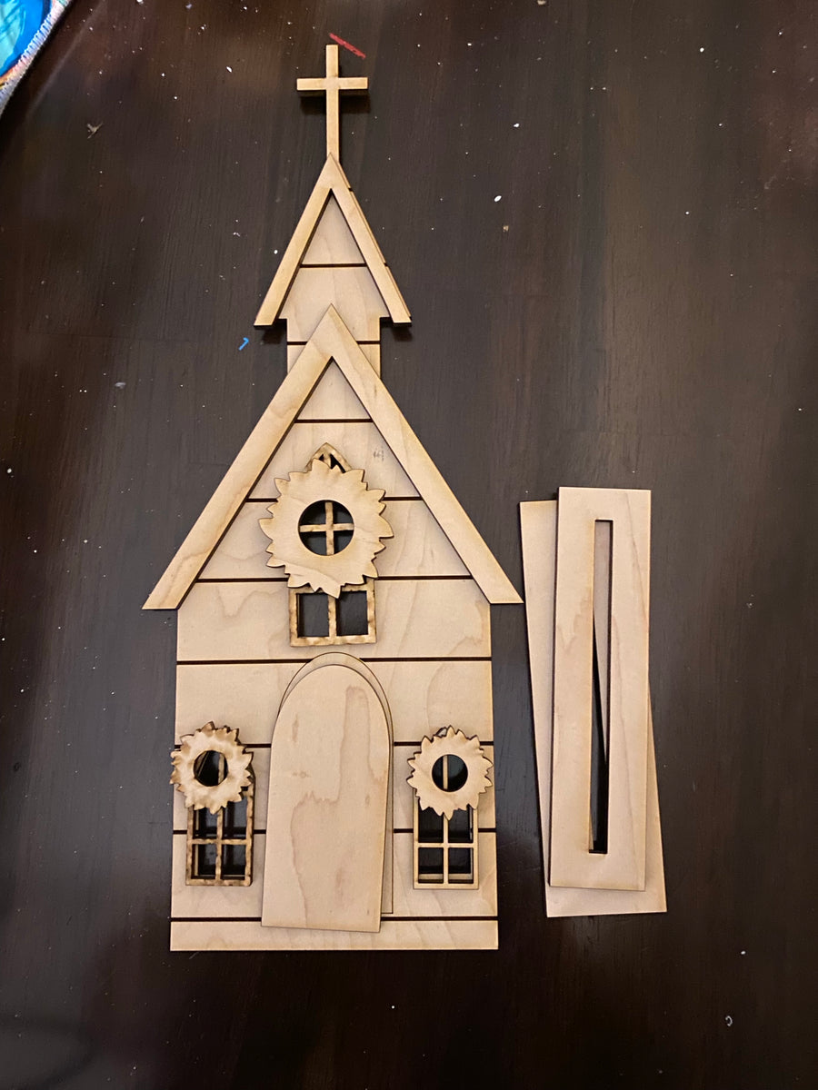 Church cutout – Brown Eyed Girls Crafting