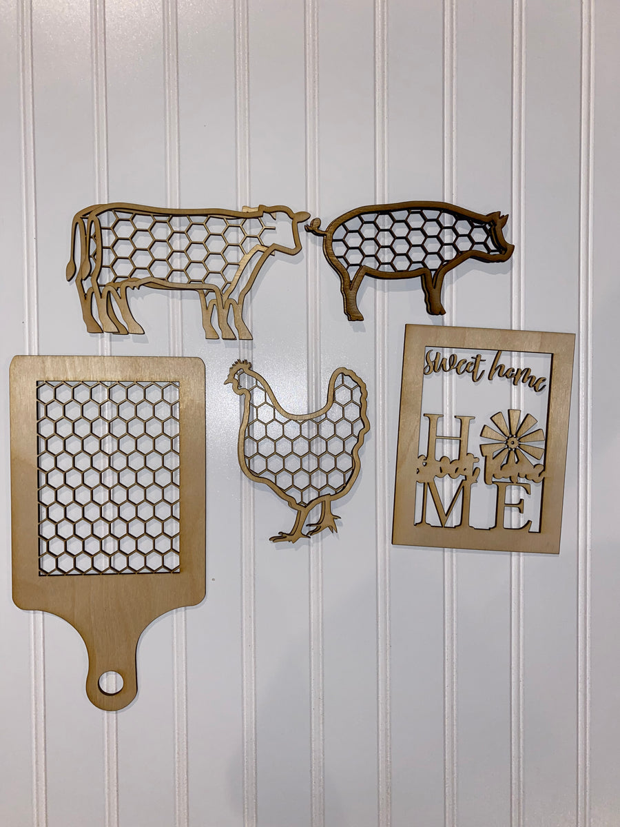 Farm house decor set – Brown Eyed Girls Crafting